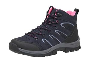 cushionaire women's bixton hiking boot, navy m 8.5