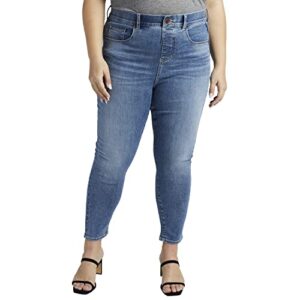 jag jeans women's plus size valentina pull-on skinny jean, boardwalk, 20