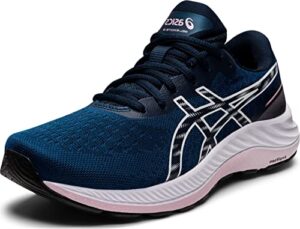 asics women's gel-excite 9 running shoes, 8, mako blue/white