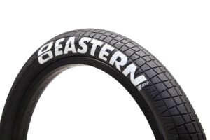 eastern bikes throttle series 20-inch 100 psi bmx tire (black & white logo, 2.3")