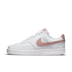 nike women's low-top sneakers, white pink oxford, 6.5