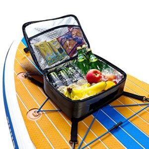 thurso surf paddle board accessories cooler deck bag for sup kayak cooler mesh top pocket insulated paddle board cooler water-resistant portable paddleboard cooler bag sup accessories 10 can carbon