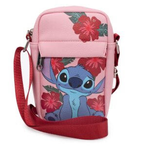 disney bag, crossbody, lilo, stitch sweet smiling pose, vegan leather