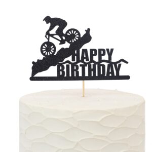 mountain biking cake topper - bike cake topper,bicycle cake topper,personalised cake topper,bike birthday party, bmx bike cake topper