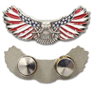 american flag soaring eagle lapel pin