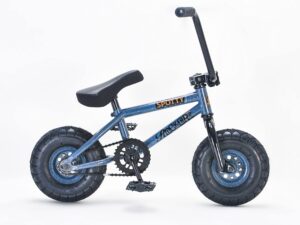 rocker bmx mini bmx bike irok+ spotty rkr - blue mini bmx freestyle bicycle