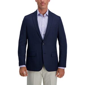 haggar mens the active series classic fit gabardine blazer business suit jacket, indigo, 42 short us