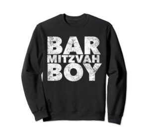 bar mitzvah boy funny 13 birthday gift sweatshirt