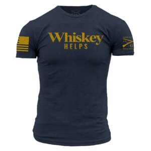 grunt style whiskey helps men's t-shirt (midnight navy, xxxlarge)