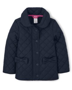 gymboree girls and toddler dressy coat, navy slate, 7