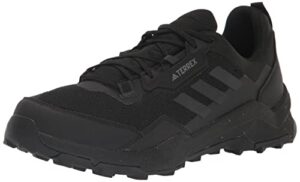 adidas men's terrex ax4 wide hiking sneaker, black/carbon/grey, 10.5