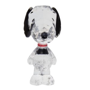 enesco facets peanuts snoopy the dog figurine, 3.25 inch, multicolor