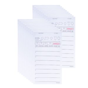 dgbdpack guest check pads ep-3632-1 (20 pads), total 1000 pink waitress notepad, server order pads