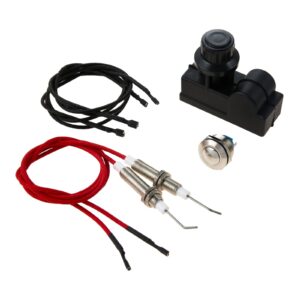 etermeta grill igniter, spirit ignitor replacement, push button control switch ignition with sparkers for gas grill