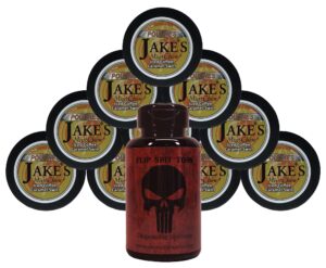 dc crafts nation mud bud spittoon skull with 10 cans jake's mint chew iced coffee caramel swirl pouches