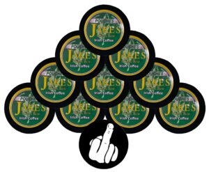 dc crafts nation skin can cover middle finger with 10 cans jake's mint chew irish coffee pouches