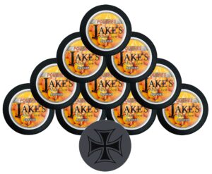 dc crafts nation skin can cover iron cross with 10 cans jake's mint chew apricot pouches