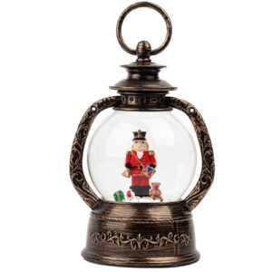 christmas musical snow globe lantern