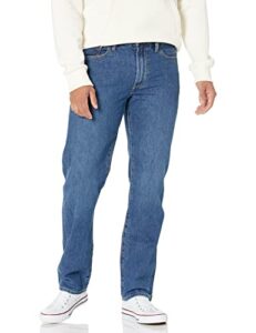 gap mens straight fit jeans, medium indigo, 32w x 32l us