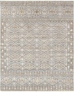 mark&day area rugs, 8x10 haalweide traditional medium gray area rug, grey cream carpet for living room, bedroom or kitchen (8' x 10')