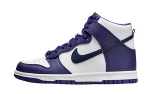 nike youth dunk high gs dh9751 100 electro purple midnght navy - size 6.5y