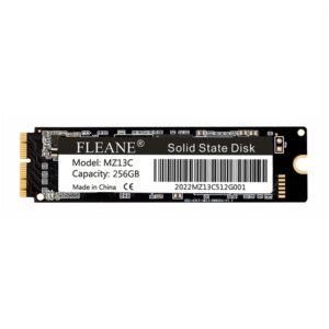 fleane mz13c 256gb ssd replacement for macbook pro a1398 a1502 (late 2013-2015), macbook air a1465 a1466 (mid 2013-2017), imac (late 2013-2017)