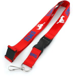 aminco ncaa southern methodist mustangs team lanyard