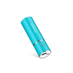 energyqc slim 2 portable charger,ultra-compact 5000mah power bank external battery compatible with iphone,samsung galaxy,airpods and more-blue