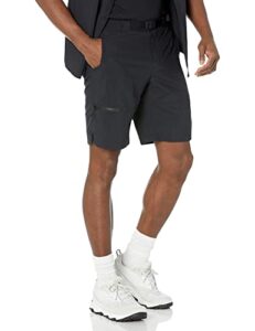 columbia men's summerdry belted short, black, 34