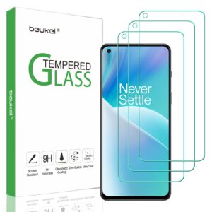 beukei (3 pack) compatible for oneplus nord ce 2 / oneplus nord 2t / oneplus nord 2 5g screen protector tempered glass,touch sensitive,case friendly, 9h hardness