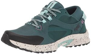 ryka women's summit trail hiking shoe teal green 6 w