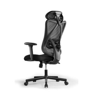 progressive desk ergonomic office mesh chair with cushion seat and armrest. fully adjustable and reclining - apex glyder