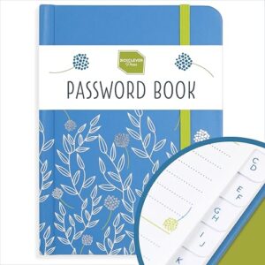 boxclever press password book. never forget a password again! untitled password keeper book to keep your internet details safe. password book with alphabetical tabs for home or office - 6 x 4.5''