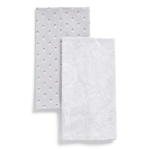 vera bradley women's cotton decorative dish towel set of 2, java lace, one size