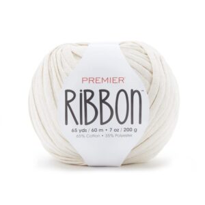 premier yarns cream premier ribbon yarn