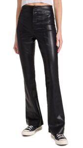 [blanknyc] womens vegan leather high rise pants, stand out, 31-32 us