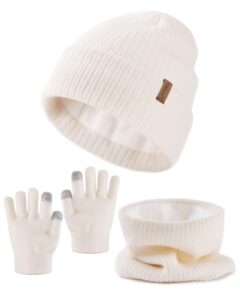 toddler beanie and gloves for boys girls kids winter hats and gloves set baby knit beanies