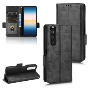 kukoufey case for sony xperia 1 iii 5g xq-bc52 xq-bc62 xq-bc72 leather flip stand case cover,case for sony xperia 1 iii leather case,case for sony xperia 1 iii case cover black