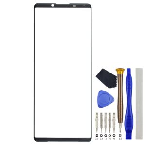 outer glass screen replacement for sony xperia 5 iii 6.1 inches screen xqbq62/g xqbq52g.ukcx black including free tool kit