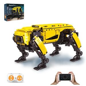 addshiny rc & app control power robot dog for adults & kids - upgraded 2023 version (886 pcs)