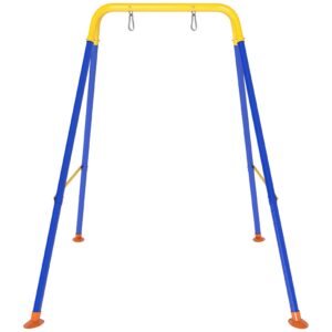 ikare foldable toddler swing frame, heavy duty swing stand for kids, baby swing for indoor/outdoor play, fits for most infant swings, easy to assemble, portable to store