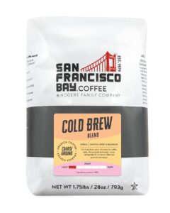 san francisco bay ground coffee - cold brew (28oz bag), light roast