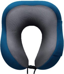 jyybn travel pillow 100% pure memory foam neck pillow, chin and neck support cushion u shaped portable travel pillow for kids adults aircraft car train office