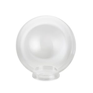 aspen creative 28002-60-41, 7-3/4" clear acrylic replacement lamp post globe with 3-7/8" neck