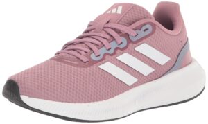 adidas women's runfalcon 3.0 sneaker, wonder orchid/white/core black, 9