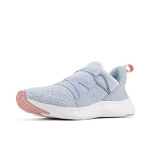 new balance women's dynasoft beaya v2 slip-on running shoe, ice blue/light arctic grey/pink moon, 8