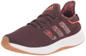 adidas women's cloudfoam pure sportswear sneakers, shadow brown/shadow brown/gum, 9