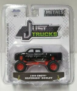 jada just trucks 1999 chevy silverado dooley, wave 22 (1:64 scale) black