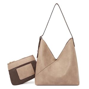 cluci purses for women tote handbags vegan leather hobo bags fashion large ladies shoulder bag