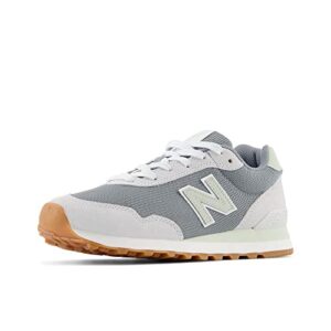 new balance women's 515 v3 sneaker, steel/quartz grey/silver moss, 8